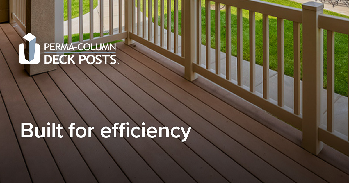 Precast deck posts increase deck-building efficiency—and sales