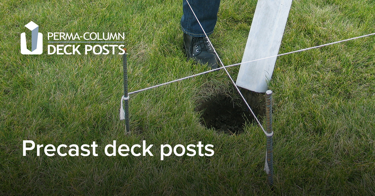Precast deck posts are the fastest deck foundation on the market