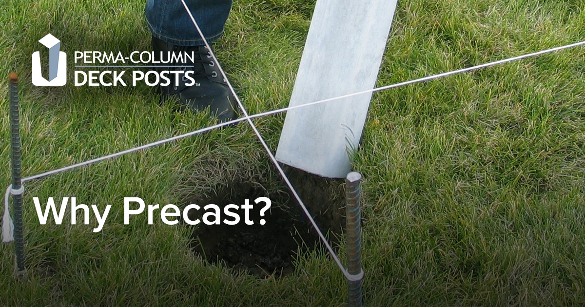 Why precast concrete deck posts are a superior deck foundation
